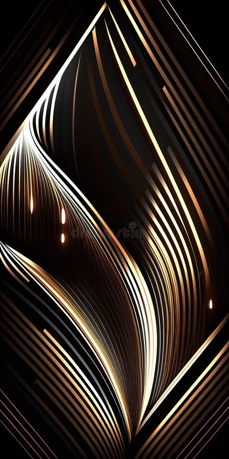 Luxurious Wallpaper Background with Gold Elements, Geometric ...