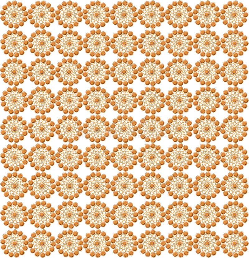 Luxurious Wallpapers with Round Brown Patterns Stock Illustration ...