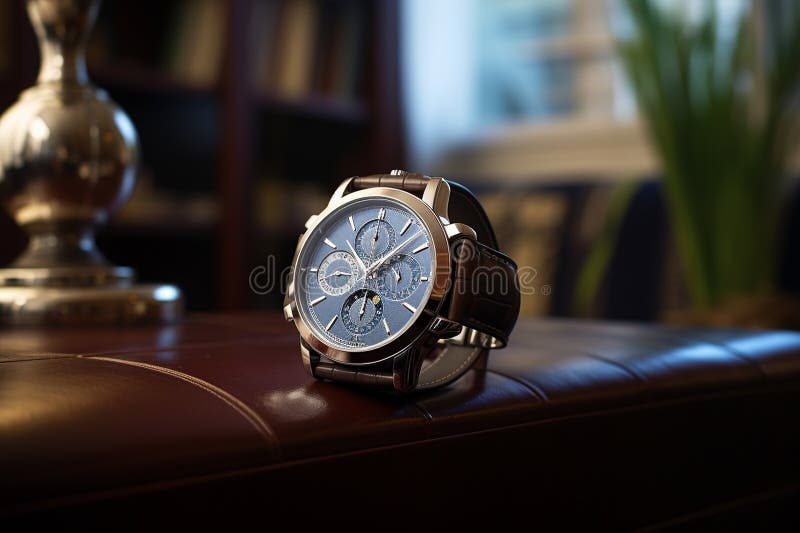 A Luxurious Watch in the Professional Office. Generative by Ai Stock ... A Luxurious Watch in the Professional Office. Generative by Ai Stock ...