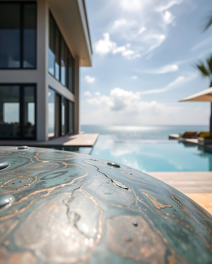 Luxury Waterfront Property with Infinity Pool and Ocean Views on Sunny ...