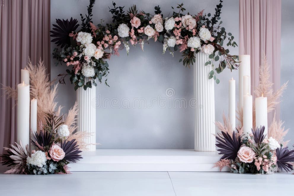 Luxurious Wedding Decor, Create a Classy Wedding Backdrop Using a Big ...