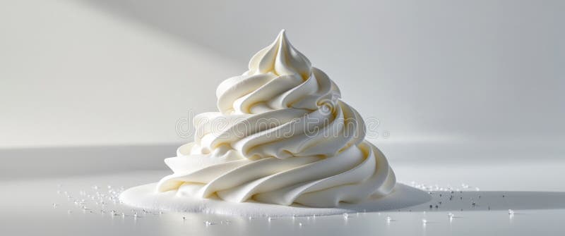 Luxurious Whipped Cream Texture for Culinary and Dessert Design ...
