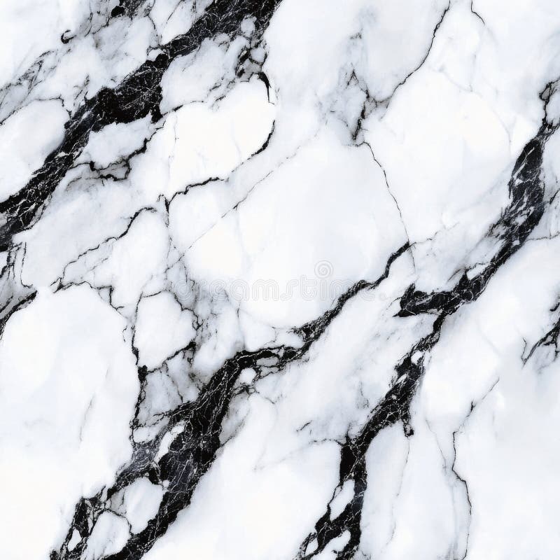 Luxurious White and Black Marble Texture with Elegant Veining Stock Photo - Image of refined ...