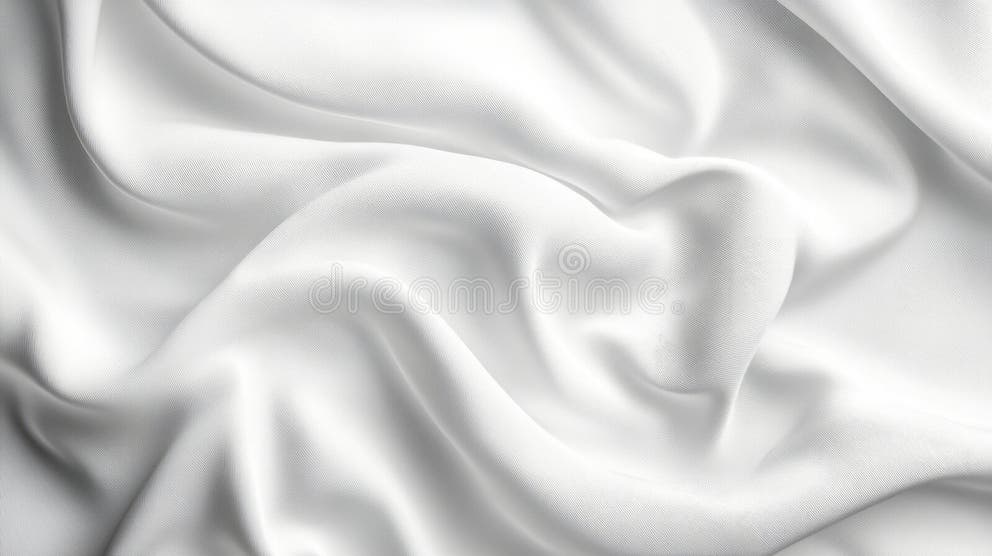 Luxurious White Draped Fabric Texture Stock Illustration - Illustration ...