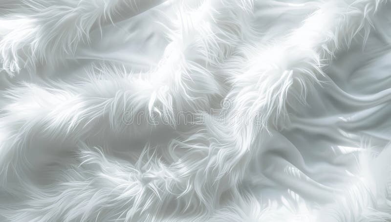 Luxurious White Fur and Silk Textures: Soft, Fluffy, and Elegant Fabric ...