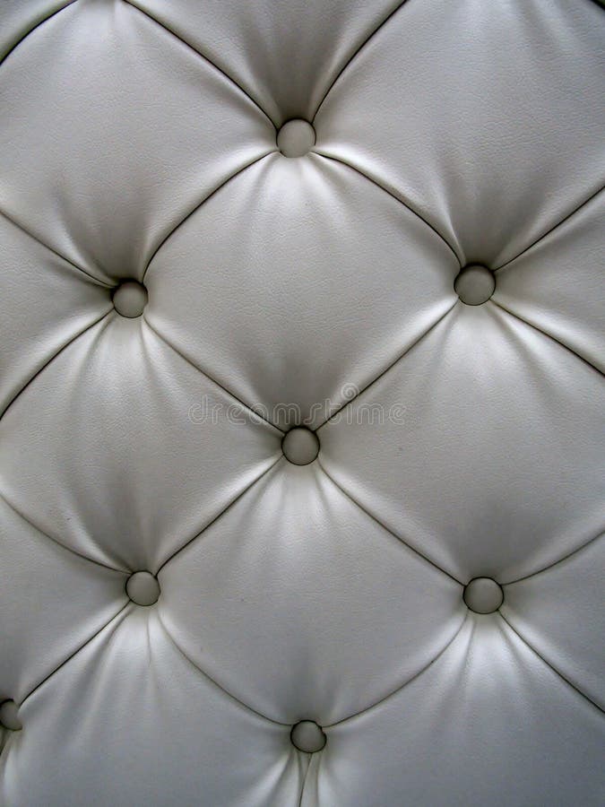 Luxurious White Leather Diamond Shape Couch Pattern Texture. Stock ...