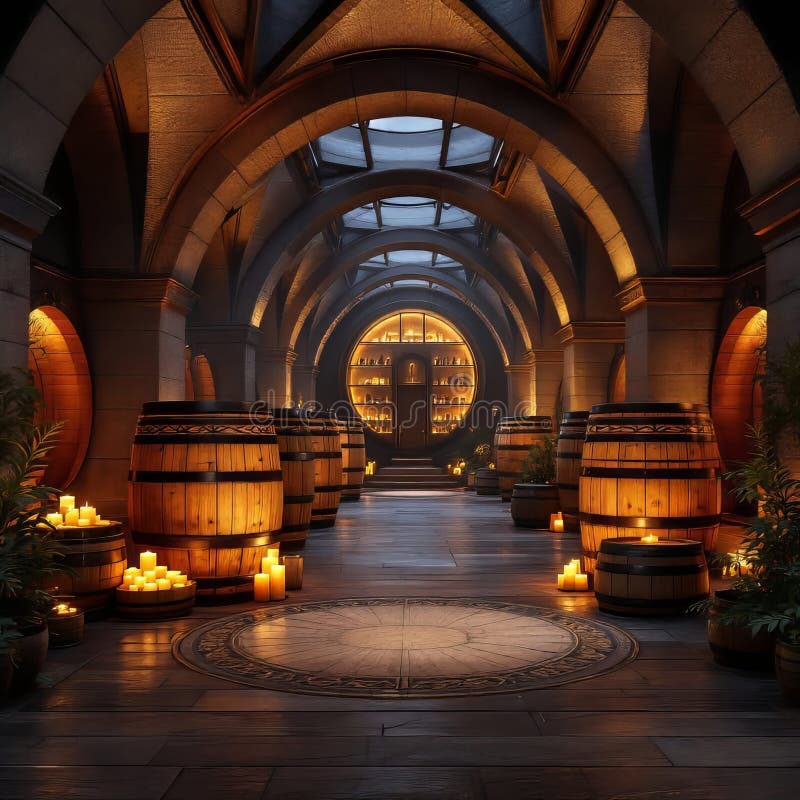 A Luxurious Winery Cellar Spacious Modern Design and Exquisite Oak ...