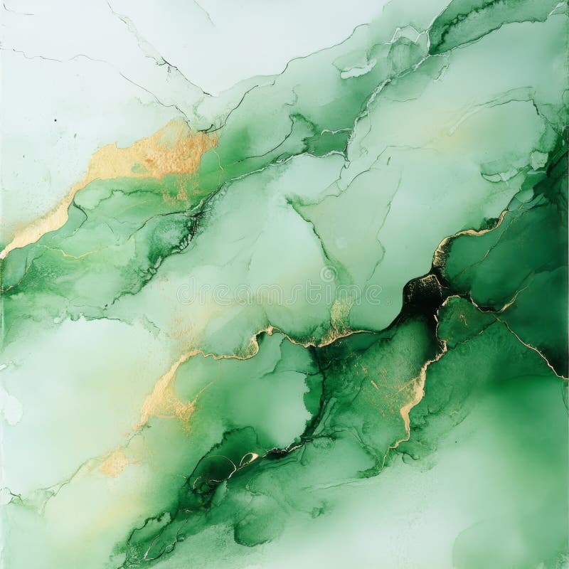 Luxury Abstract Background with Green Marble Texture. Vector ...