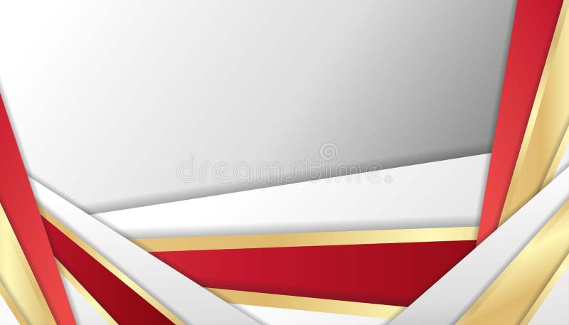 Luxury Abstract Background with White, Red and Gold Colour Vector ...