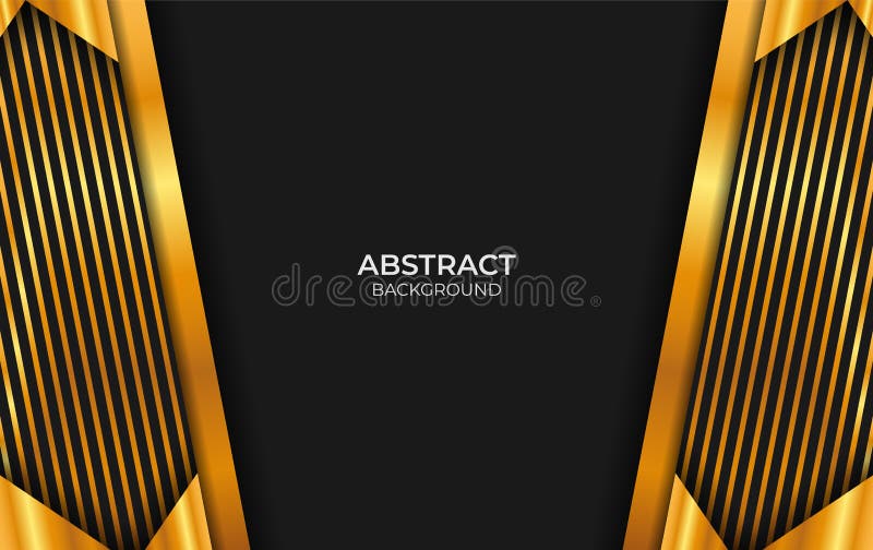 Luxury Abstract Black and Gold Design Stock Vector - Illustration of ...
