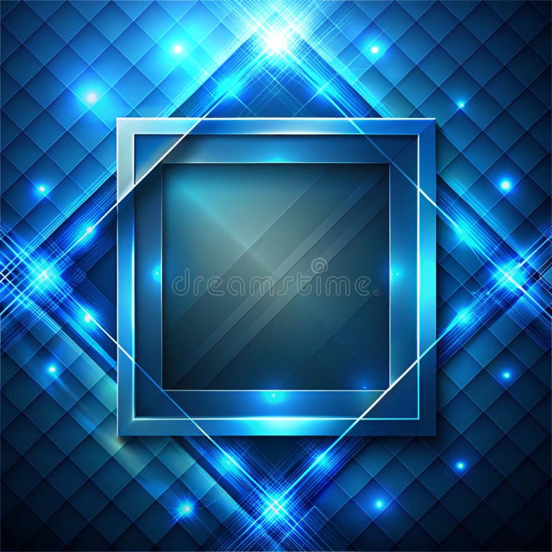 Luxury Abstract Blue Square Background for Modern Design Projects Stock ...