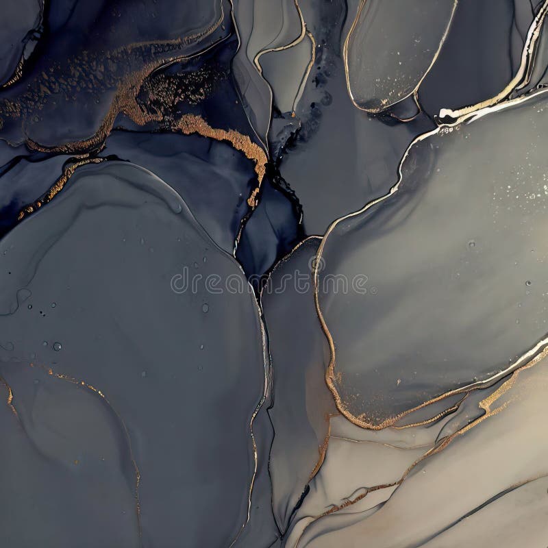 Luxury Abstract Fluid Art Painting. Generative AI Stock Illustration ...