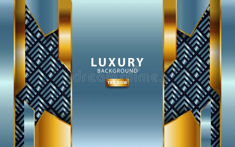 Luxury Abstract Premium Silver Gold Vector Background with Gold Line ...