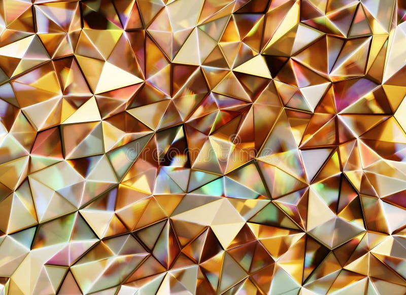 Luxury Abstract Realistic Crystals Texture with Prism Spectrum Caustic ...