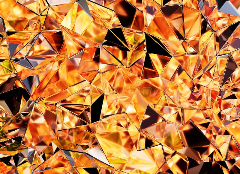Luxury Abstract Realistic Gold Crystal Texture Reflection Close Up ...