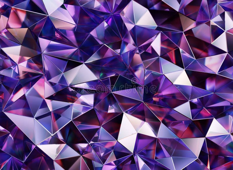 Luxury Abstract Realistic Purple Crystal Texture Reflection Close Up ...
