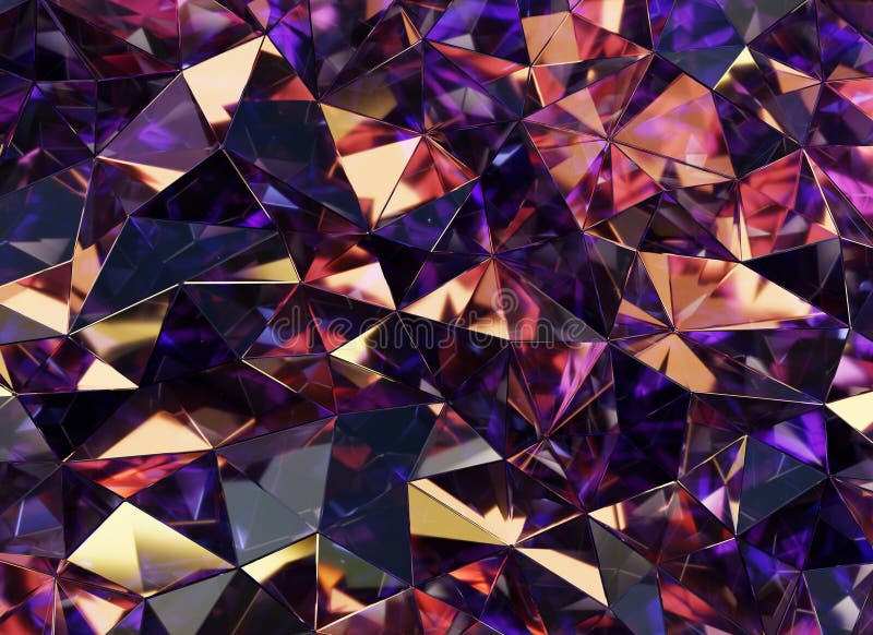 Luxury Abstract Realistic Purple and Magenta Crystal Texture Reflection ...