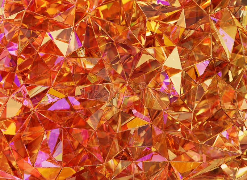 Luxury Abstract Realistic Red Crystal Texture Reflection Close Up ...