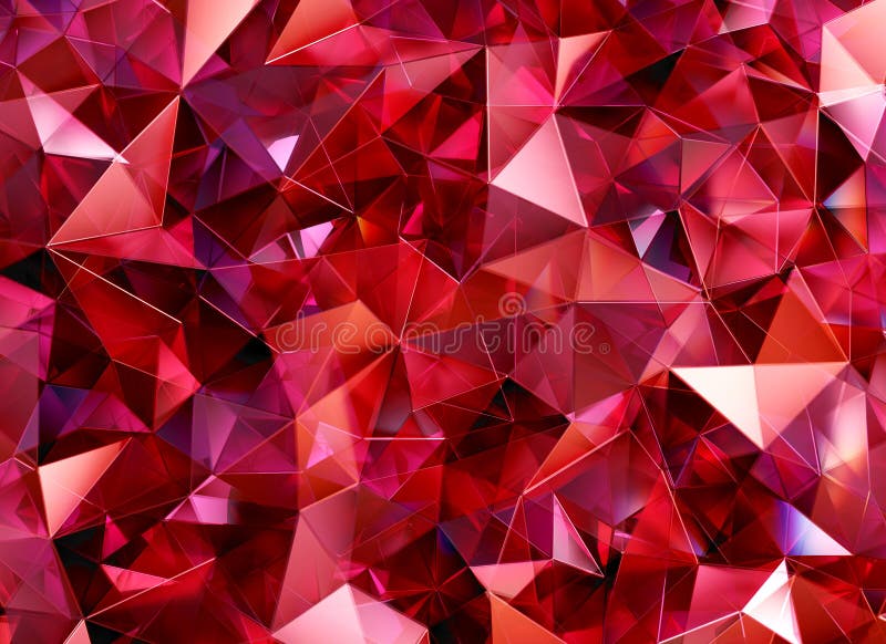 Luxury Abstract Realistic Red Crystal Texture Reflection Close Up ...