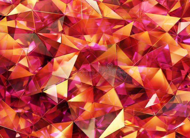 Luxury Abstract Realistic Red Crystal Texture Reflection Close Up ...