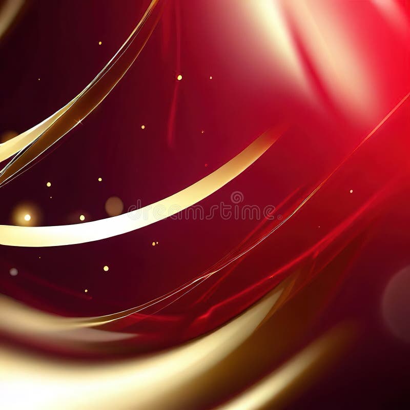 Luxury Abstract Red and Golden Background with Glitter Light Effect ...