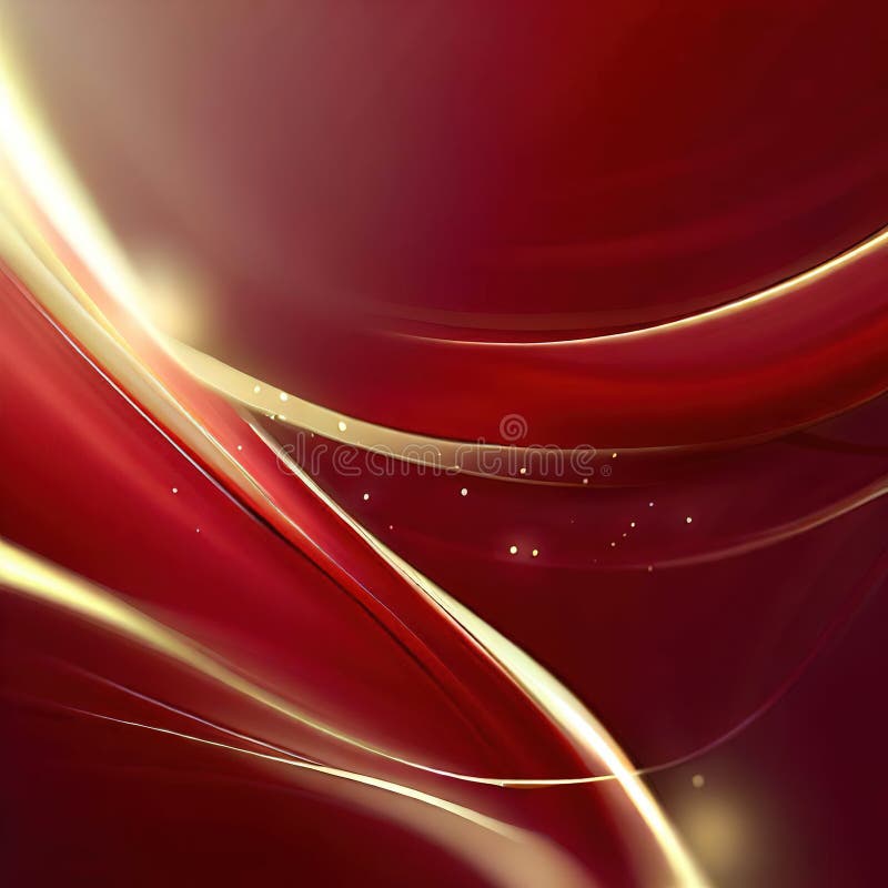 Luxury Abstract Red and Golden Background with Glitter Light Effect ...