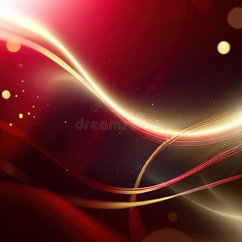 Luxury Abstract Red and Golden Background with Glitter Light Effect ...