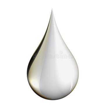 Luxury Abstract. a Tear Shaped Drop of Silver -cli Stock Illustration ...