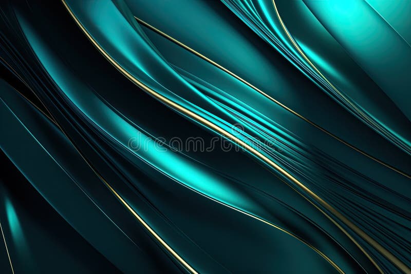 Luxury Abstract Turquoise Background AI Generated Stock Illustration ...