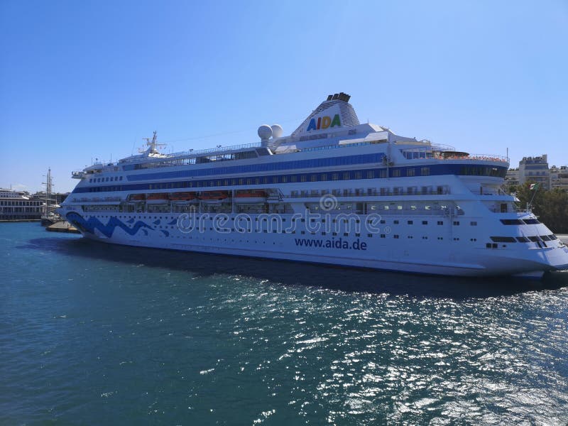 Luxury Aida Ship View in Pireus Editorial Image - Image of pireus, view ...