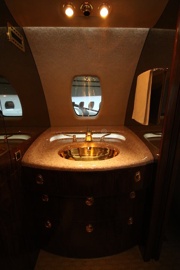 Aircraft lavatory toilets stock image. Image of interior - 40366261
