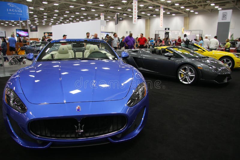 Luxury auto show editorial stock image. Image of showroom - 29838719