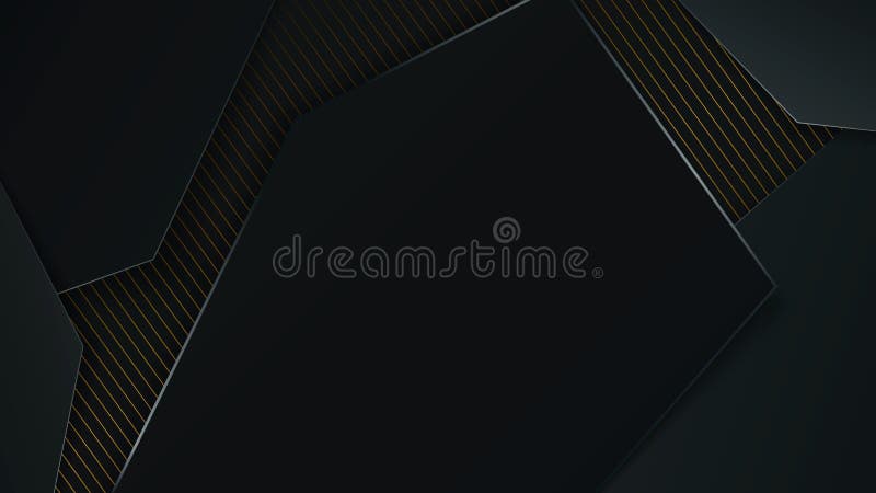 Luxury Background Made of Polygon Pieces with Gold Strips. Stock Vector ...