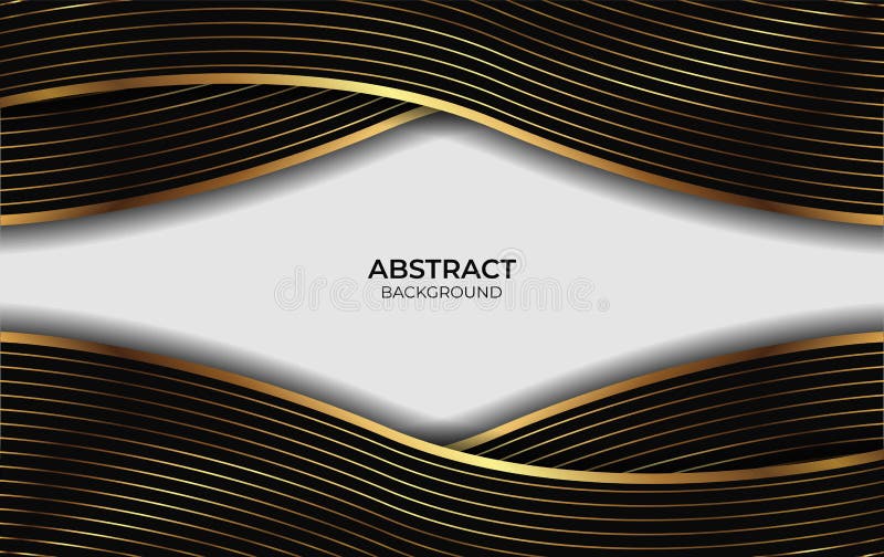 Luxury Gold Line Background Presentation Abstract Design Stock Vector ...