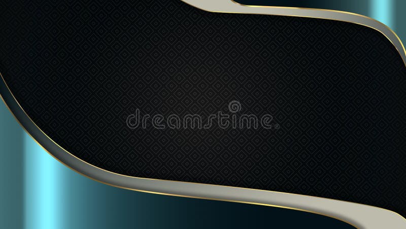 Luxury Background Presentation Slide Frame Layout Template Blue Wave ...