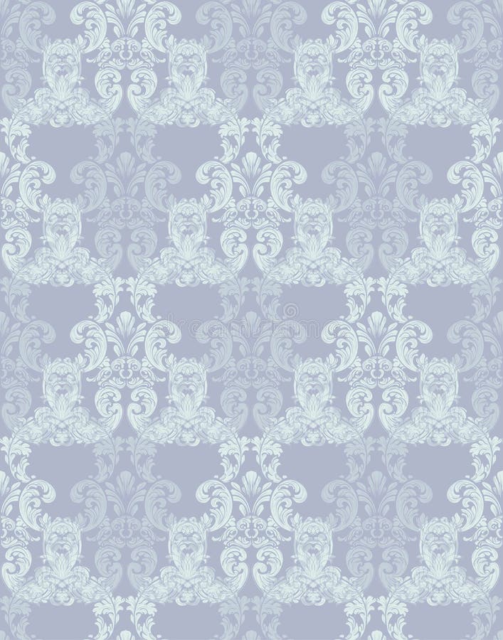 Luxury Baroque Paper Ornamented Vector Pattern. Rich Imperial Intricate ...