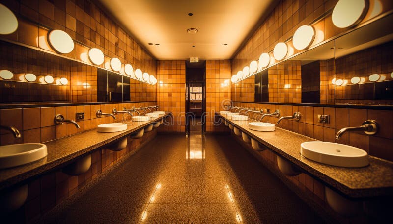 Luxury Bathroom with Modern Architecture and Elegant Decoration ...