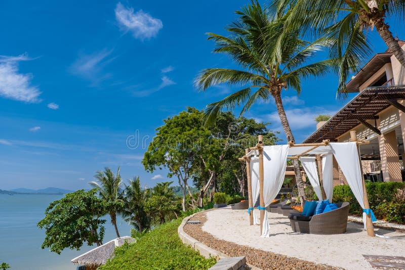 Luxury Beach Chairs on the Beach of Phuket Thailand Stock Image - Image ...