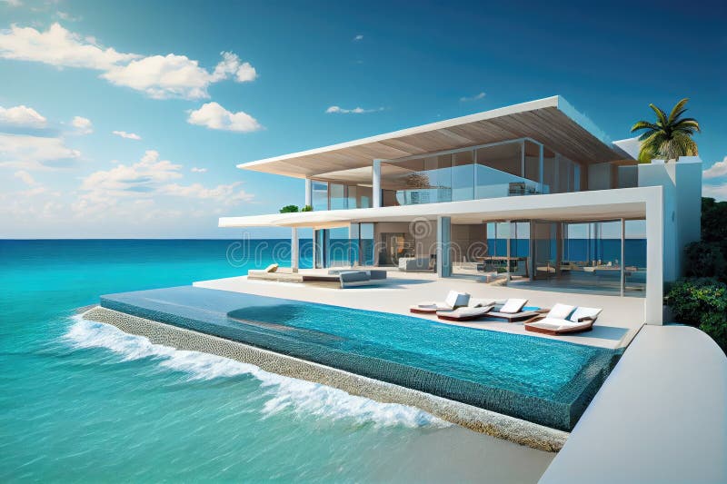 Luxury Beachfront Villa with Infinity Pool and Breathtaking Views of ...