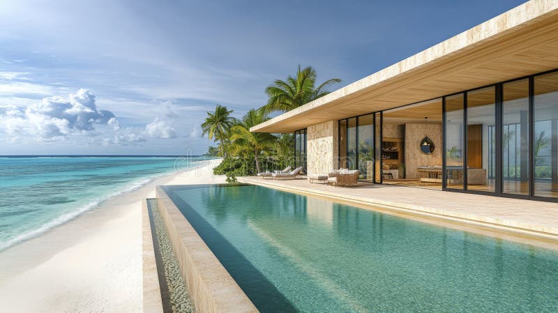 Luxury Beachfront Villa with Infinity Pool and Panoramic Ocean View ...