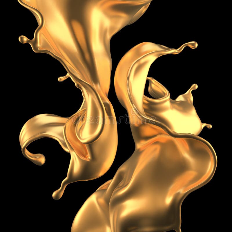 Gold Splash 3d Stock Illustrations – 9,572 Gold Splash 3d Stock ...