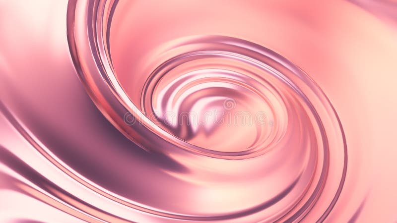 Luxury Beautiful Splash of Flow of Pink Gold. 3d Illustration, 3d ...