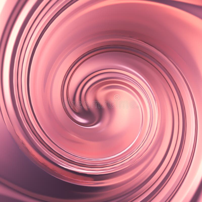 Luxury Beautiful Splash of Flow of Pink Gold. 3d Illustration, 3d ...