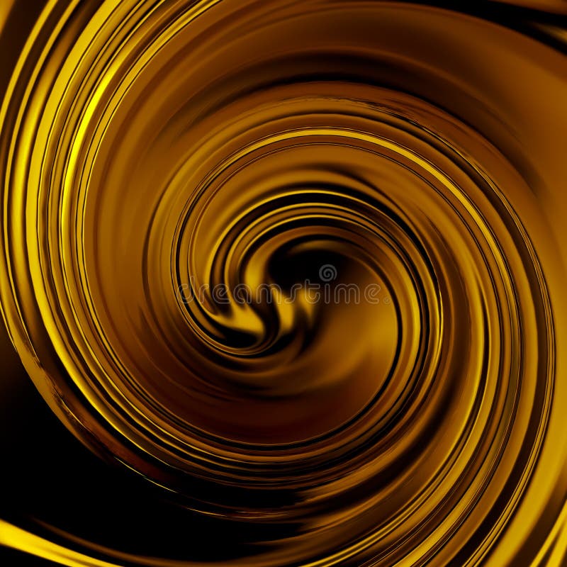 Luxury Beautiful Splash of Gold Flow. 3d Illustration, 3d Rendering ...