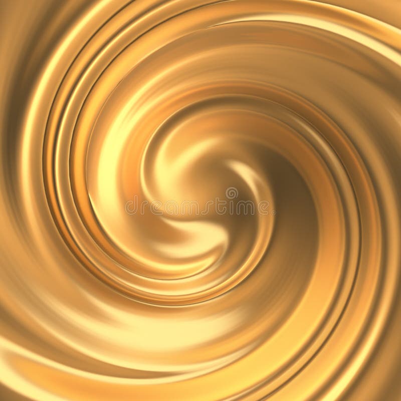 Luxury Beautiful Splash of Gold Flow. 3d Illustration, 3d Rendering ...