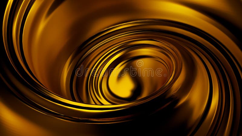 Luxury Beautiful Splash of Gold Flow. 3d Illustration, 3d Rendering ...