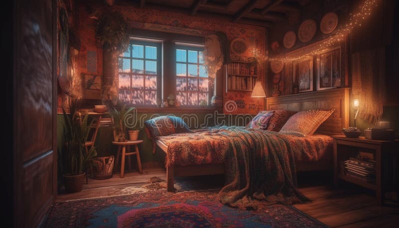 Luxury Bedroom Design with Modern Elegance Decor Generated by AI Stock ...