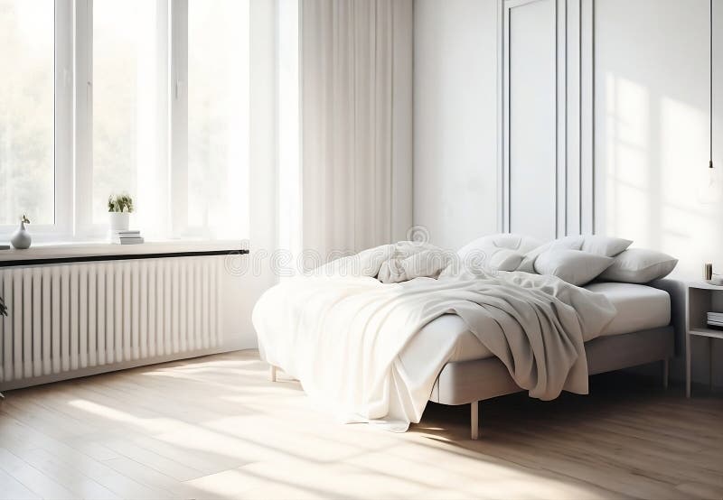 Luxury Bedroom Interior with Bedding Sheet Dark Tone and Modern Style ...