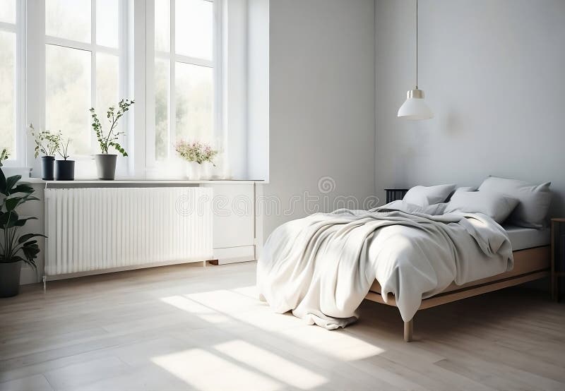 Luxury Bedroom Interior with Bedding Sheet Dark Tone and Modern Style ...