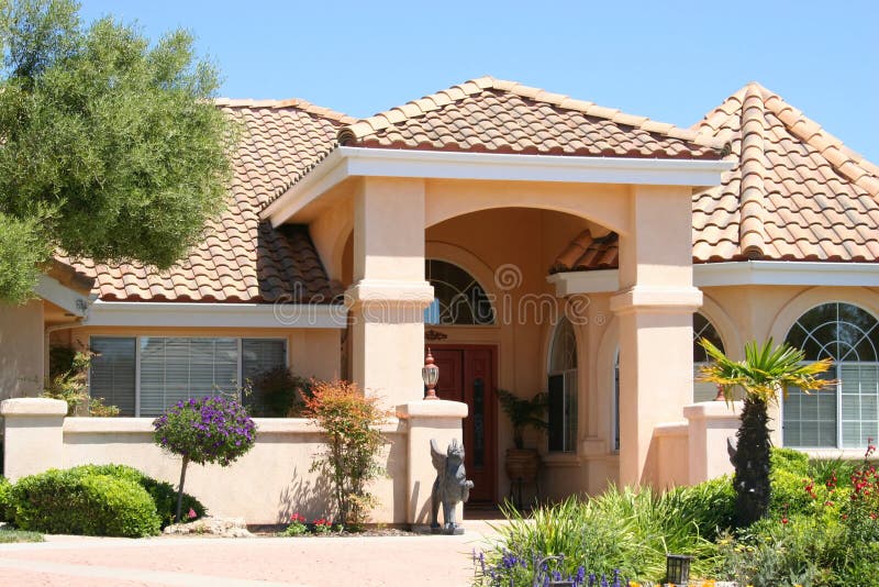 Luxury Beige Home stock photo. Image of estate, beautiful - 330842